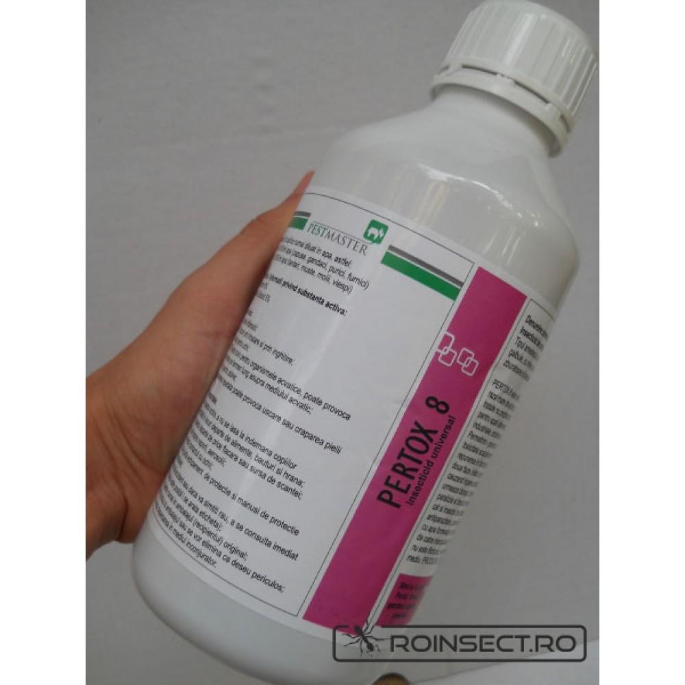 Solutie anti gandaci, muste, tantari, purici, capuse - Pertox 8 1L